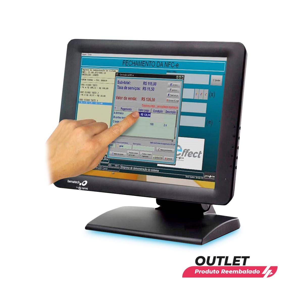 Monitor Touch Screen Bematech CM15H 15 Polegadas Outlet
