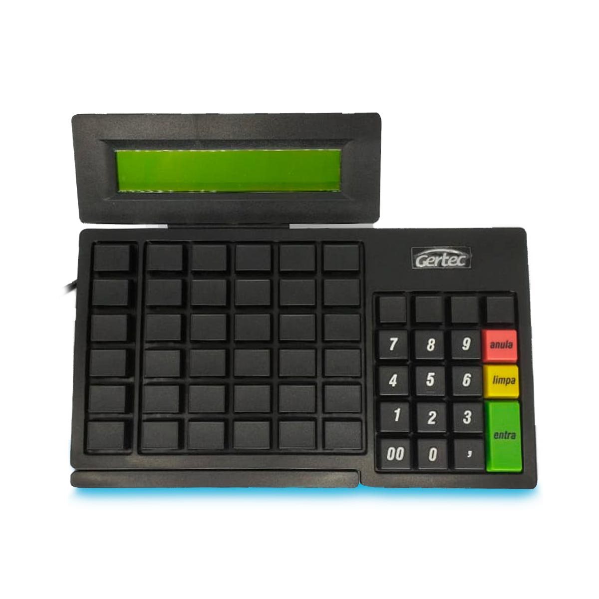 Teclado programável Gertec TEC 55 preto USB 55 teclas