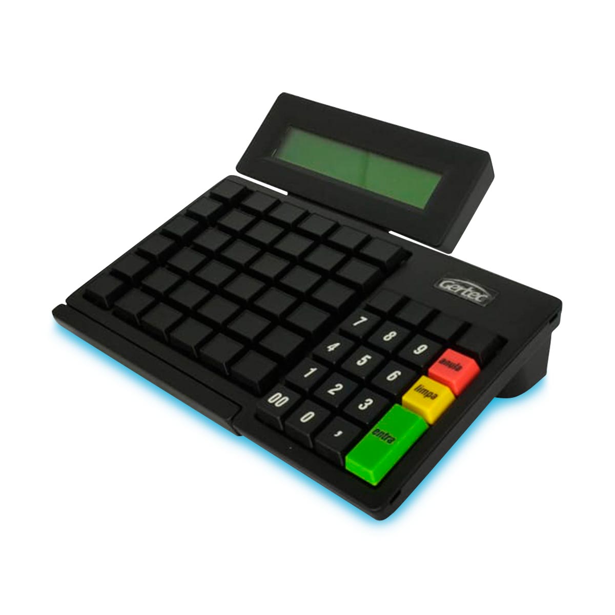 Teclado programável Gertec TEC 55 preto USB 55 teclas