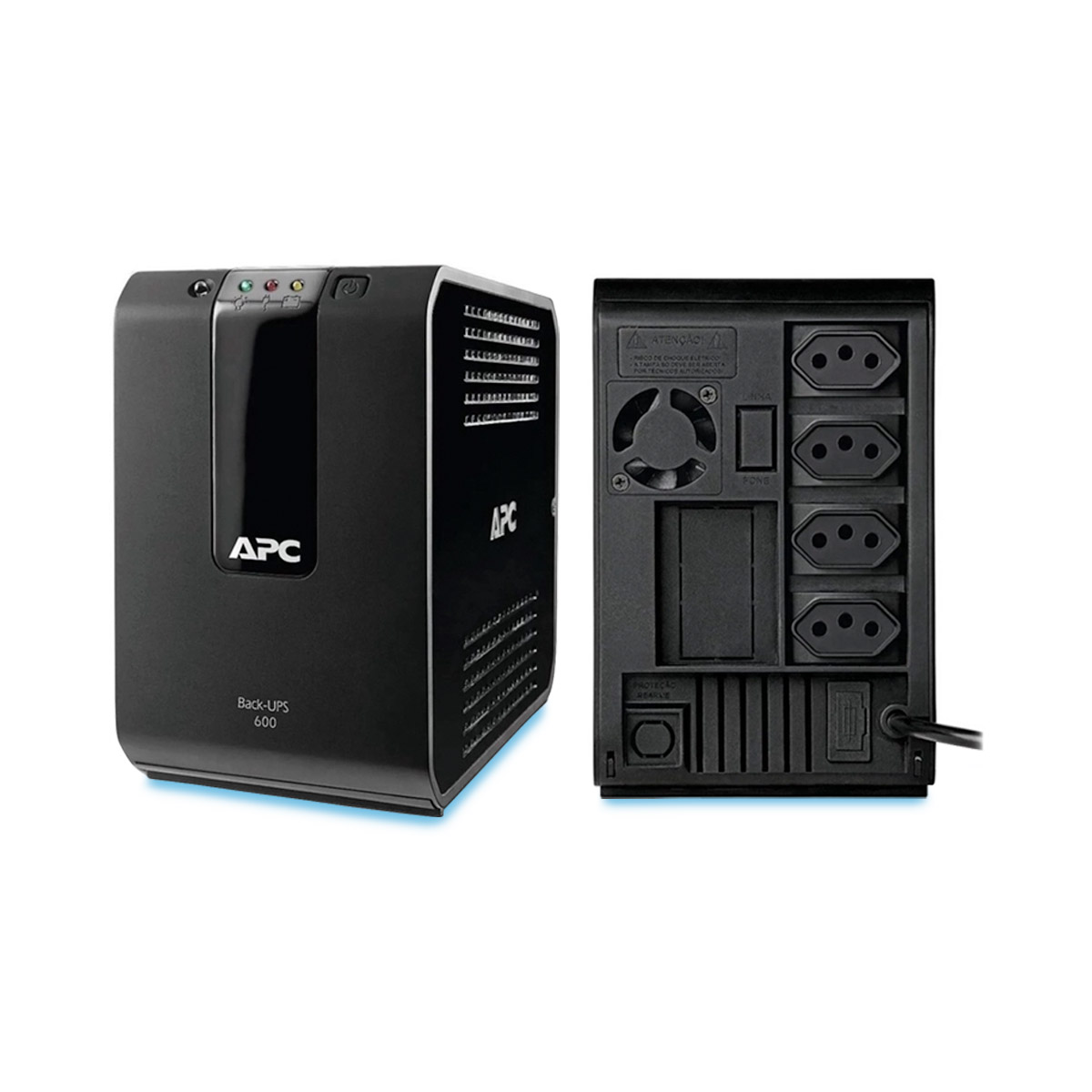 Nobreak APC Back-UPS 600VA/300W Entrada Bivolt e saída 115V