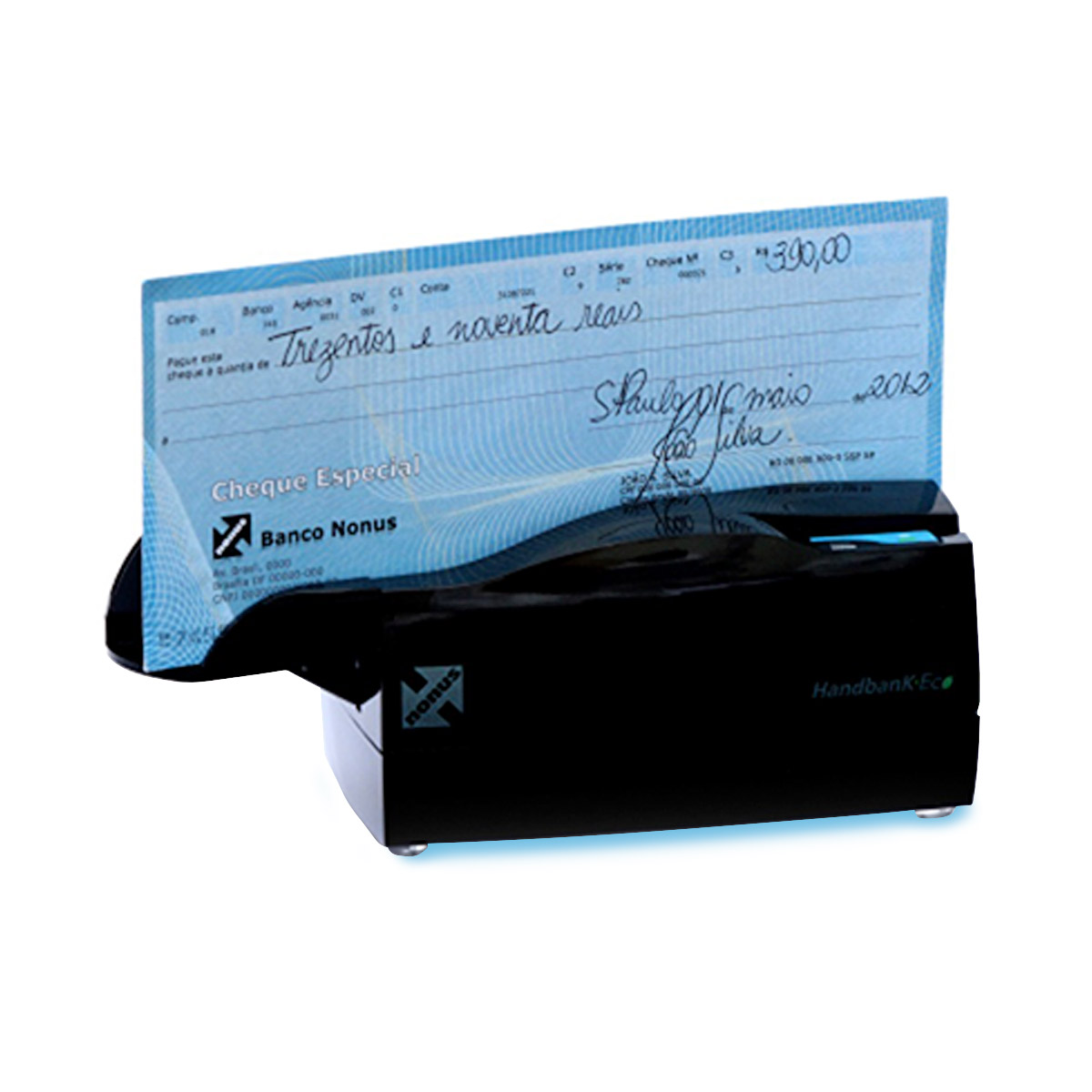Leitor de Boletos e Cheques Nonus HandBank Eco 10 USB Semi-Automático