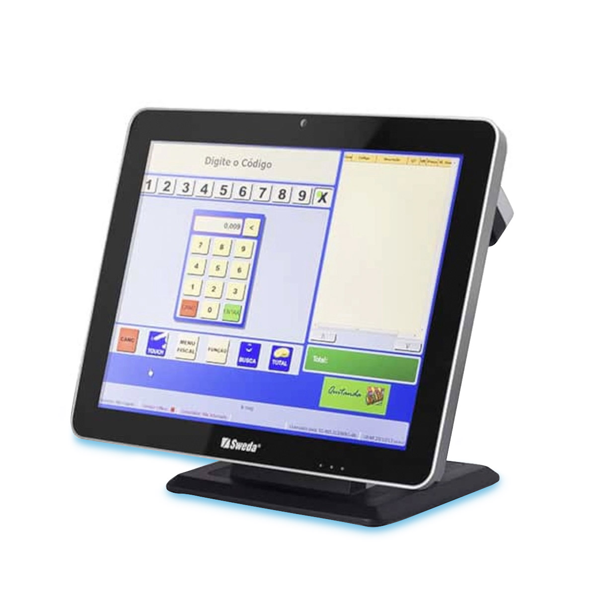 Monitor Touch Screen Sweda 15 Polegadas SMT-200 Capacitivo