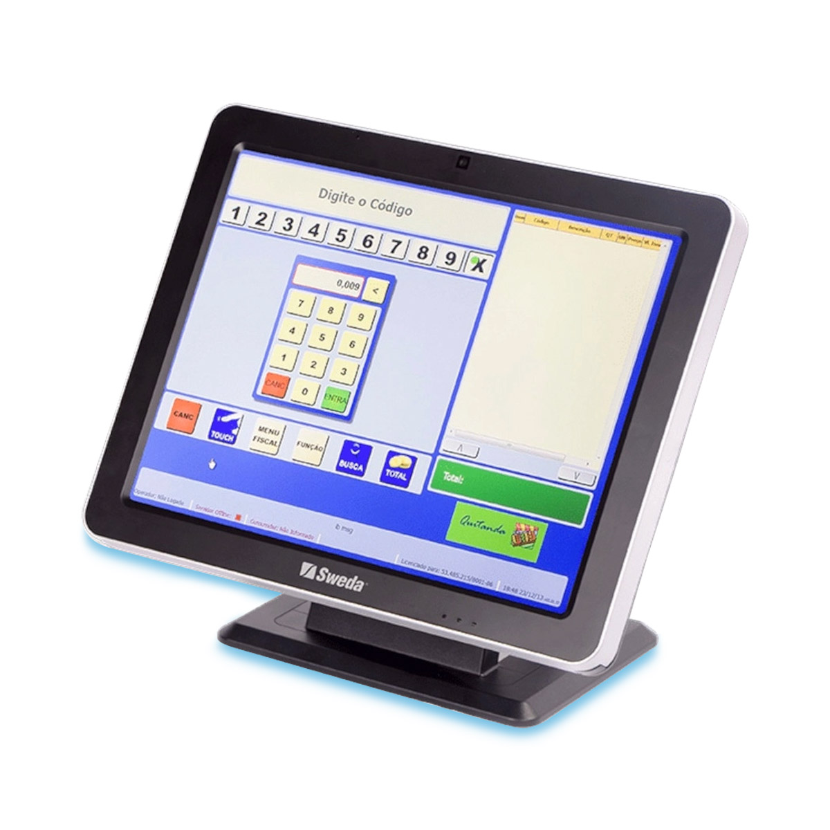 Monitor Touch Screen Sweda 15 Polegadas SMT-200 Capacitivo