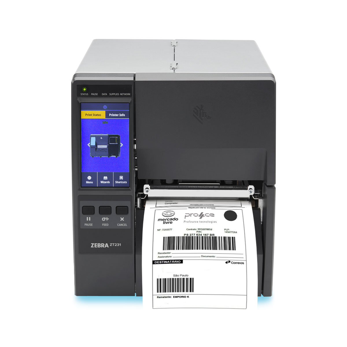 Impressora de Etiquetas Zebra ZT231 USB/Serial/Ethernet/Bluetooth