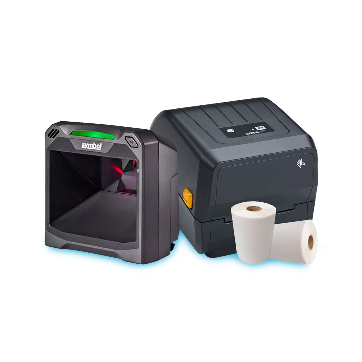 Kit Zebra Leitor DS7708 USB + Impressora ZD220