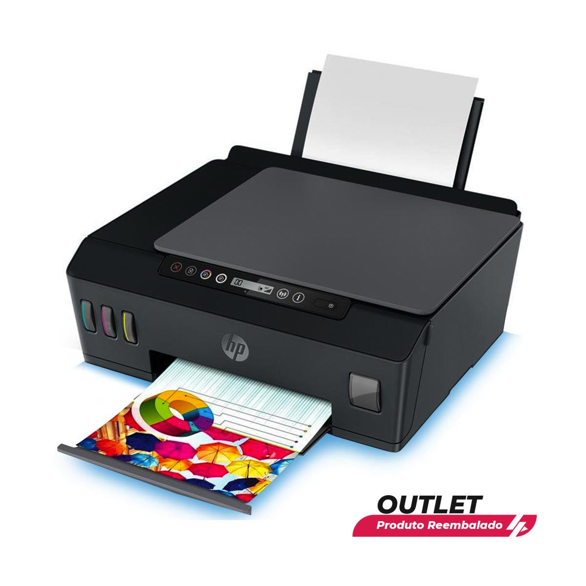 Usado: Impressora Multifuncional HP Smart Tank 517