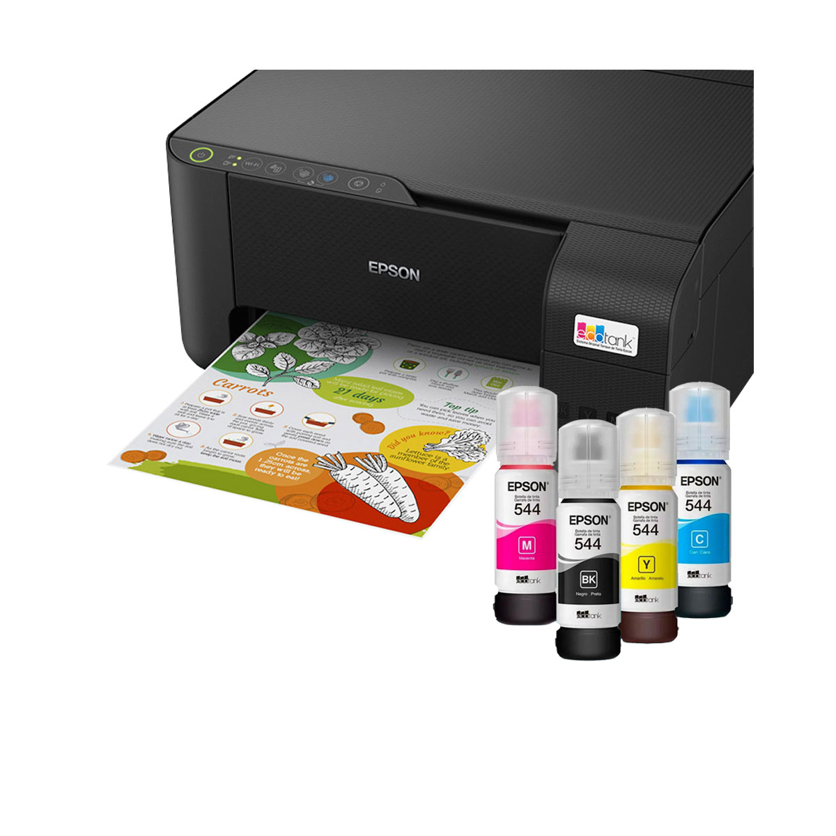 Kit Impressora Multifuncional Epson L3250 + Refil Tinta T544 | Loja Pro4ce