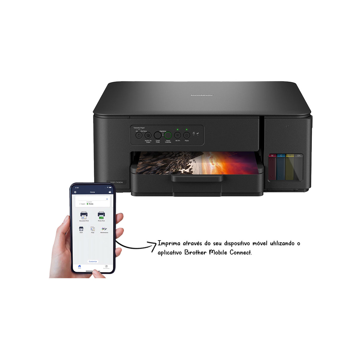 Impressora Multifuncional Brother DCPT430W Wi-Fi Bivolt | Loja Pro4ce