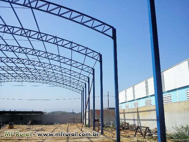 Galpão Metálico em Viga " L " - Estrutura Pré-Fabricada em Rio 108027