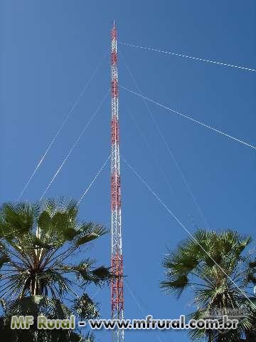 Torre Metálica Para Ponto A Ponto de Internet E Televisão , 135914