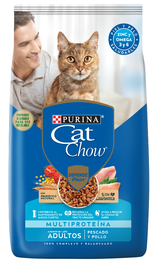 Cat Chow Adultos Pescado y Pollo 8 kgs - MisPichos.com