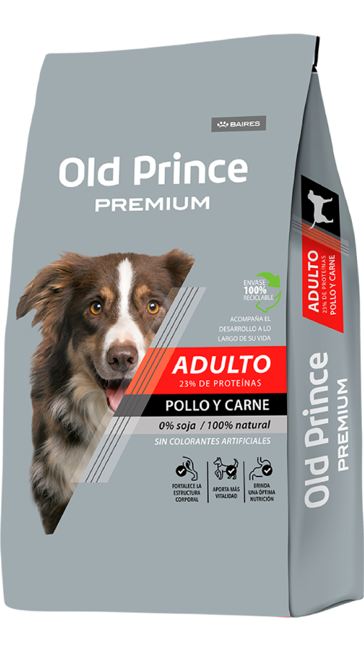 Old Prince Premium Adulto Pollo y Carne 20 kgs - MisPichos.com