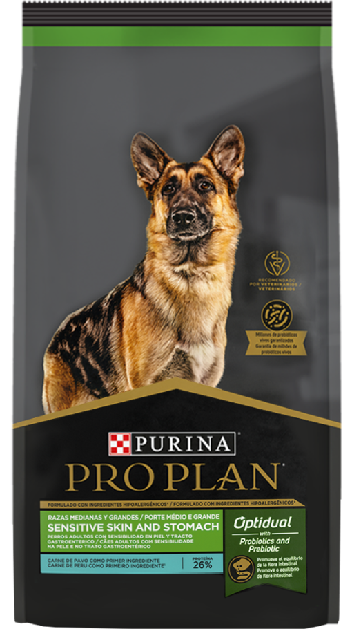 Pro Plan Perro Adulto Sensitive Stomach Raza Mediana Y Grande ...