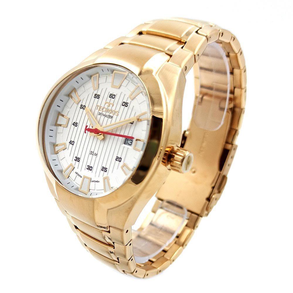 Relógio TECHNOS Skymaster masculino dourado 2117LCM/1B Dourado