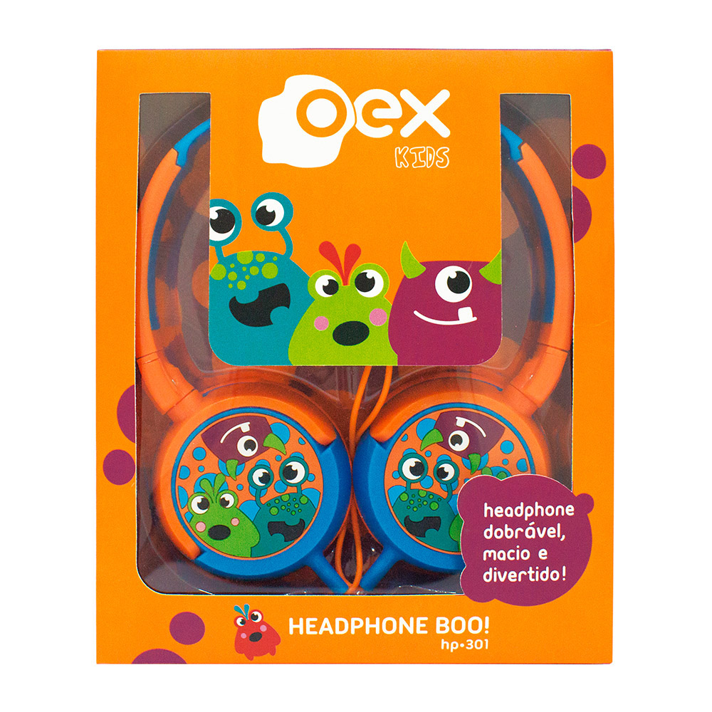 Headphone Infantil Kids confortável e Super Divertido Oex - Camicado
