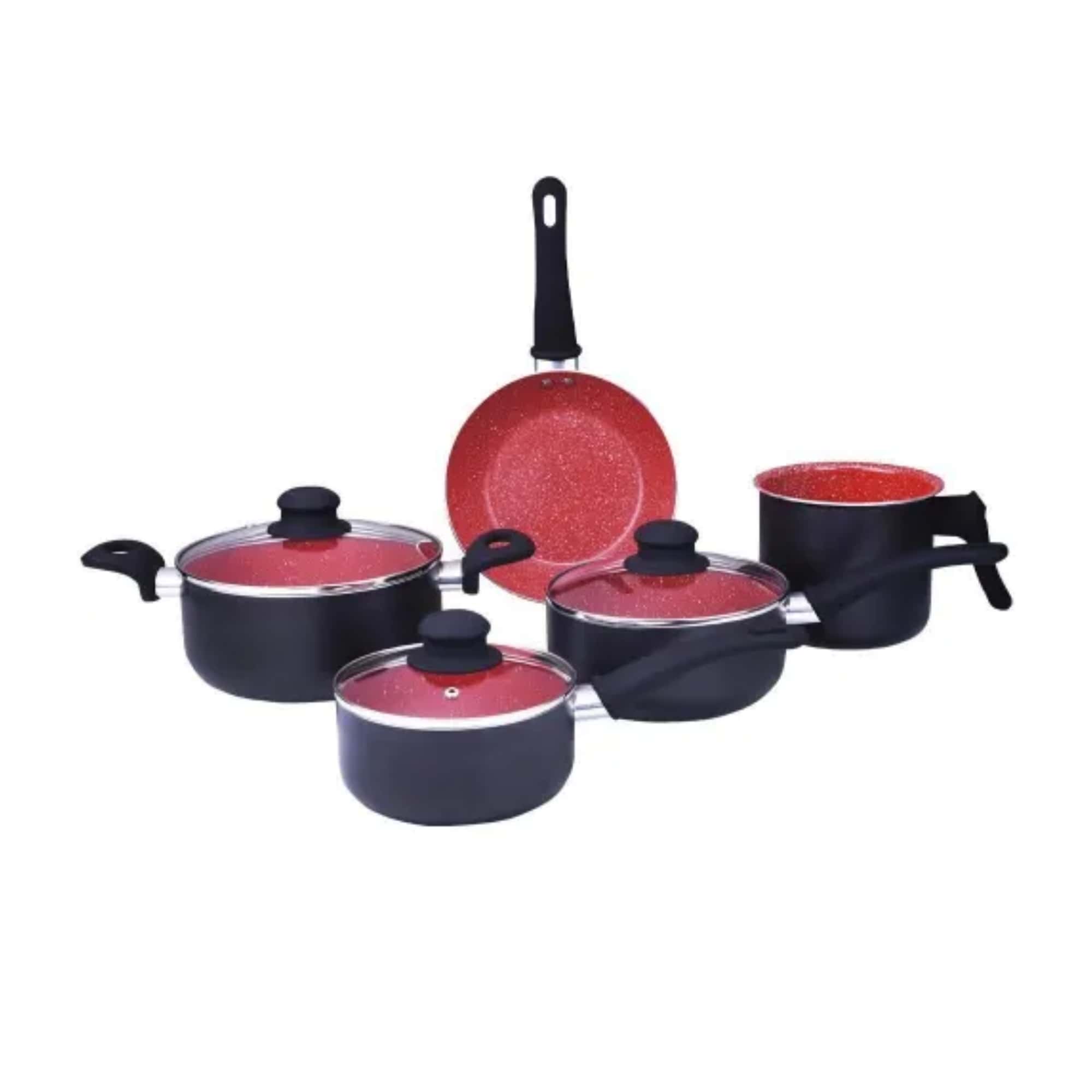 Jogo De Panelas Frigideira Leiteira Cerâmica Tampa De Vidro - Camicado