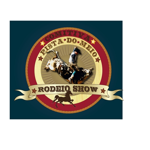Criação de Logo Para RODEIO | COMITIVA PISTA DO MEIO RODEIO SHOW
