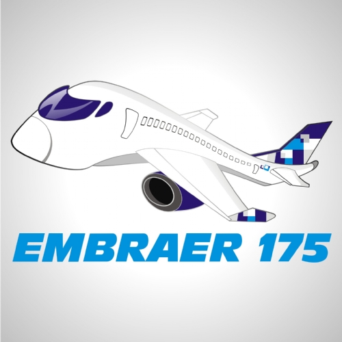 Mascote Embraer 175 | Criação de Logo Para Aviaçao