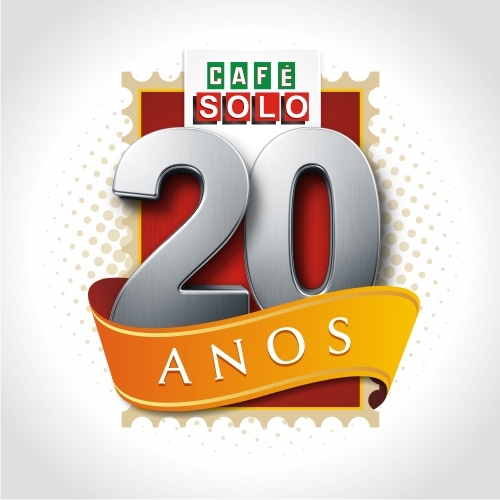 CAFE SOLO 20 ANOS!!!! | Criação de Logo Para Alimentos & Bebidas
