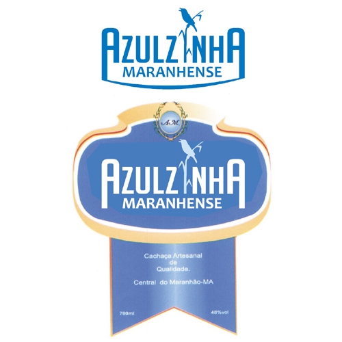 AZULZINHA MARANHENSE | Criação de Logo Para BEBIDAS