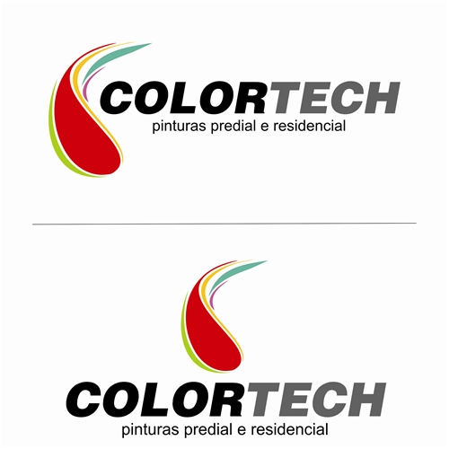 COLORTECH PINTURAS | Criação de Logo Para PINTURA PREDIAL E RESIDEN...