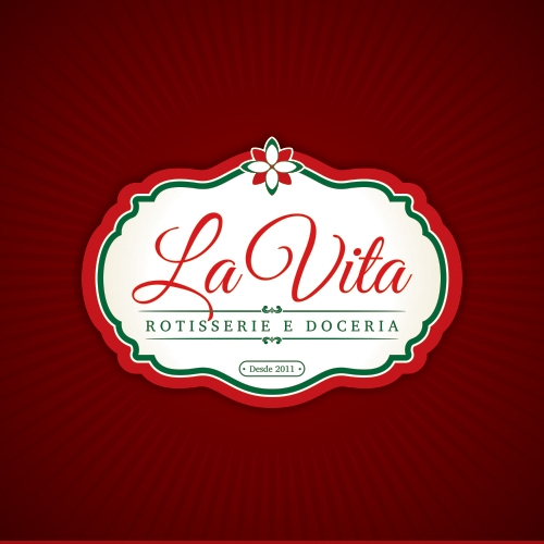 Rotisserie e Doceria La Vita | Criação de Logo Para Alimentício