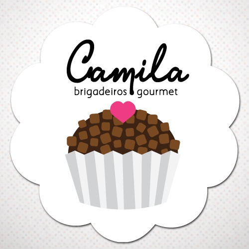 Camila Brigadeiros Gourmet | Criação de Logo Para Culinária
