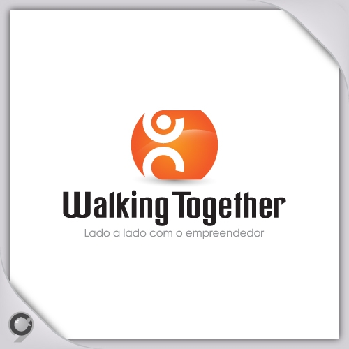 Walking Together | Criação de Logo Para Lado a lado com o empreende...
