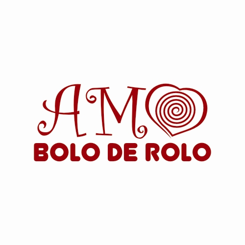 Amo Bolo de Rolo | Criação de Logo Para Alimentaçao