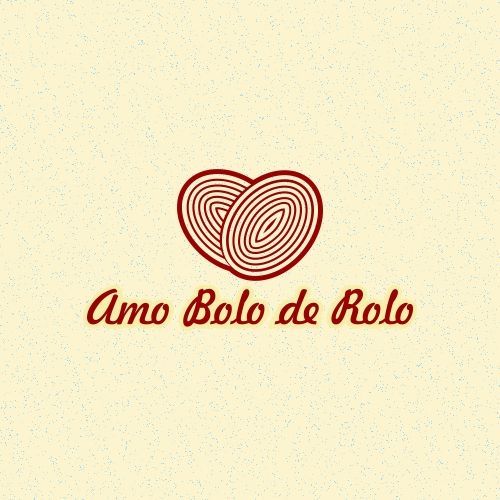Amo Bolo de Rolo | Criação de Logo Para Alimentaçao