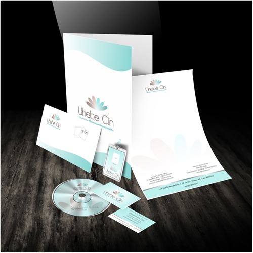 uhebe clin | Criação de Logo e Papelaria (6 itens) Para ginecologia...