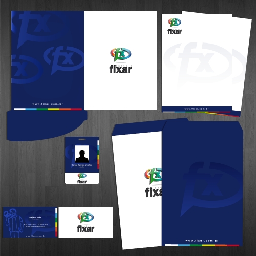 LOGOTIPO "AGENCIA FIXAR" | Criação de Logo e Papelaria (6 itens) Pa...