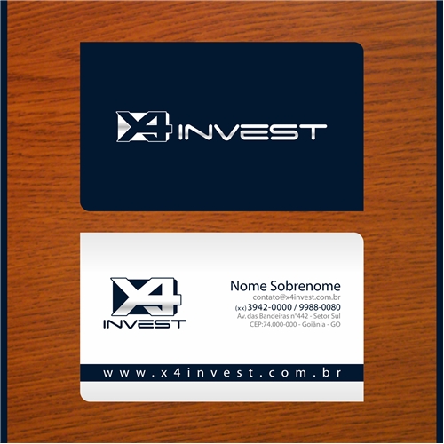Logo e Cartao de Visita para X4 Invest | Mucio Ma.. 636404