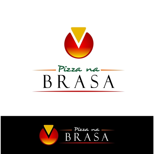 Pizza Na Brasa | Criação de Logo Para Pizzaria