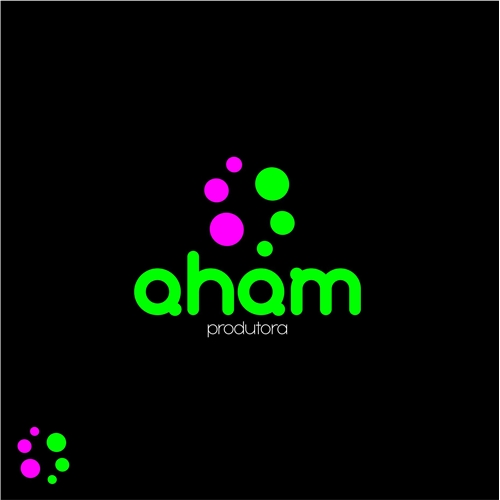Aham Produtora | Criação de Logo Para Produçao de eventos