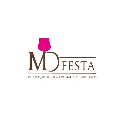 MD Festas | Criação de Logo Para Planejamento de Eventos e Festas