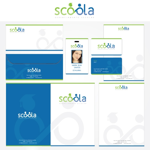 Scoola | Criação de Logo e Papelaria (6 itens) Para Educação & Cursos
