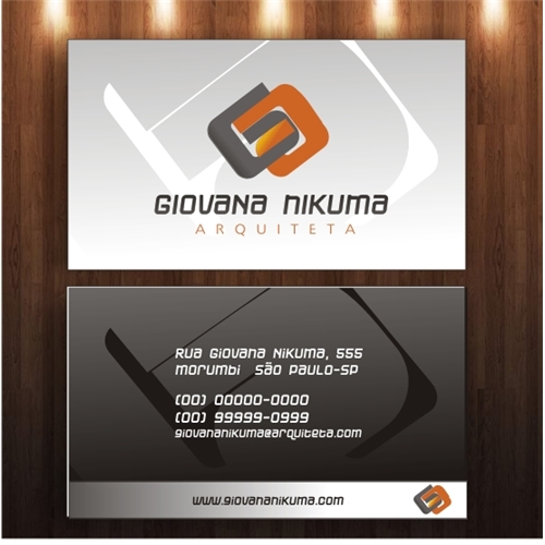 Giovana Nikuma | Criação de Logo e Cartao de Visita Para Arquitetura