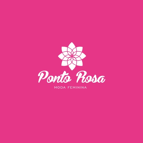 Ponto Rosa (Moda Feminina) | Criação de Logo e Papelaria (6 itens)