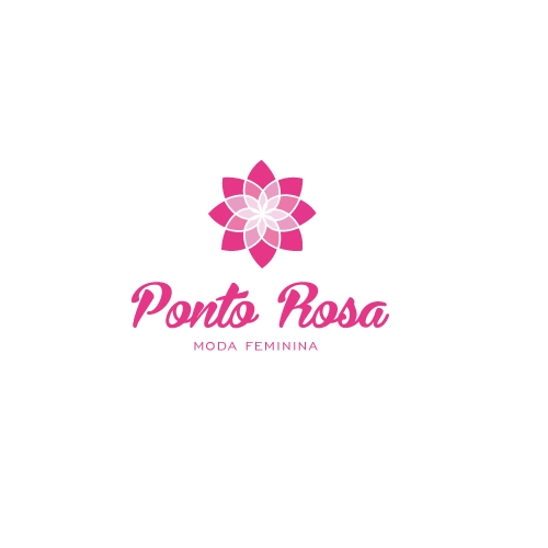 Ponto Rosa (Moda Feminina) | Criação de Logo e Papelaria (6 itens)