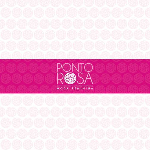 Ponto Rosa (Moda Feminina) | Criação de Logo e Papelaria (6 itens)