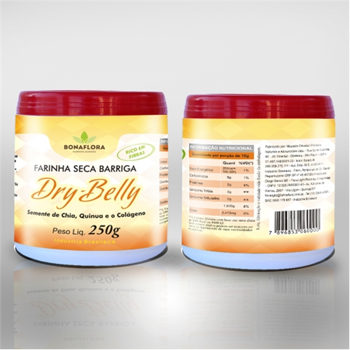Dry Belly - Farinha Seca Barriga | Criação de Embalagem (unidade) P...