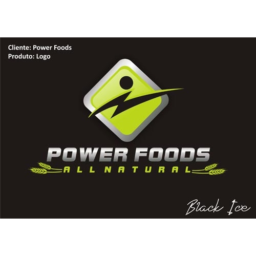 POWER FOODS | Criação de Logo Para Alimentos & Bebidas