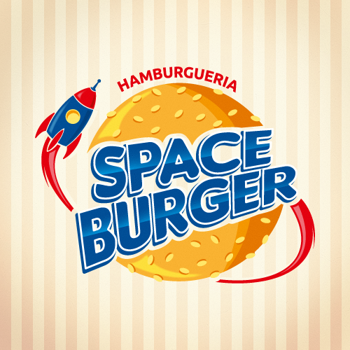 Space Burger | Criação de Logo Para