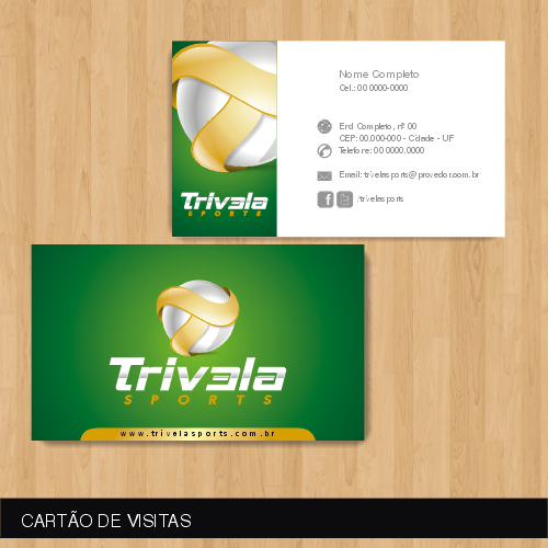 Trivela sports | Criação de Logo e Papelaria (6 itens) Para