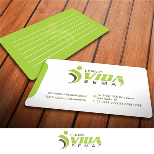 Centro Vida Semaf | Criação de Logo e Cartao de Visita Para Saúde