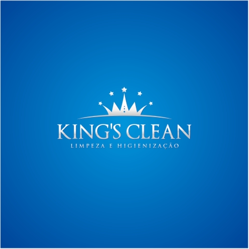KING'S CLEAN | Criação de Logo e Papelaria (6 itens) Para Limpeza