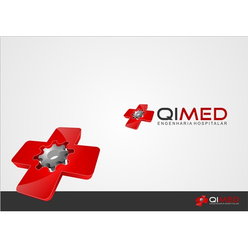 QI MED | Criação de Logo e Papelaria (6 itens) Para Saúde & Nutrição