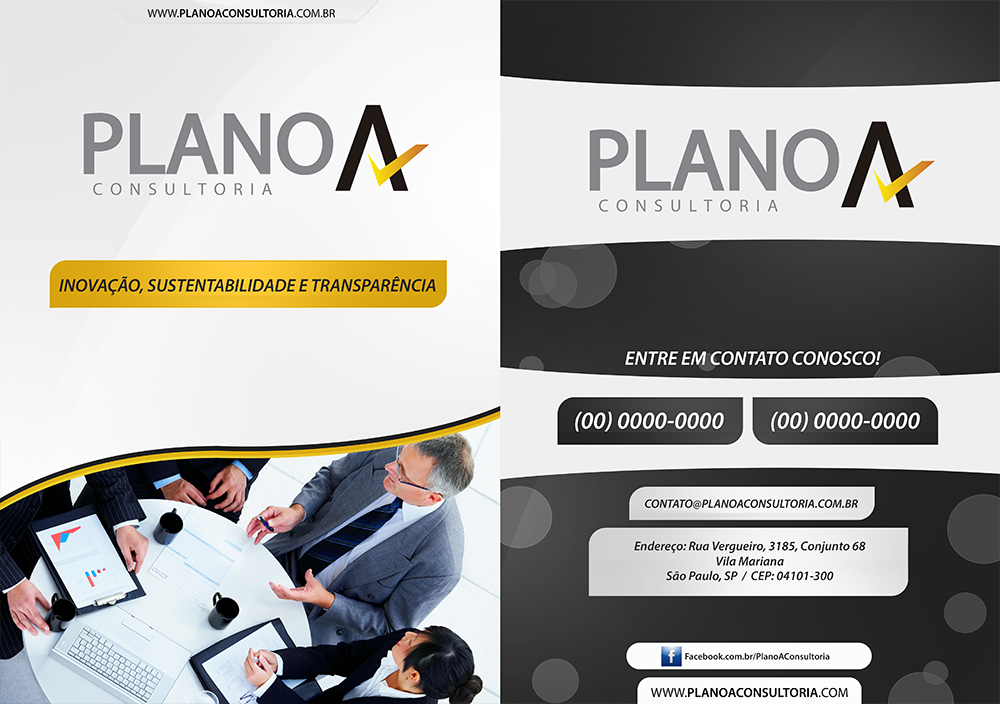 Plano A Consultoria Empresarial | Criação de Folder Para