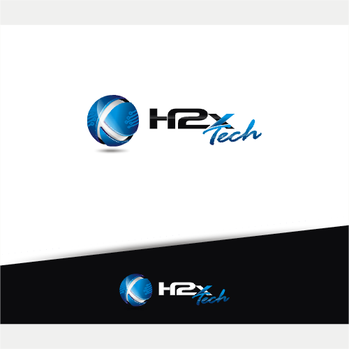 H2x Tech | Criação de Logo e Cartao de Visita Para